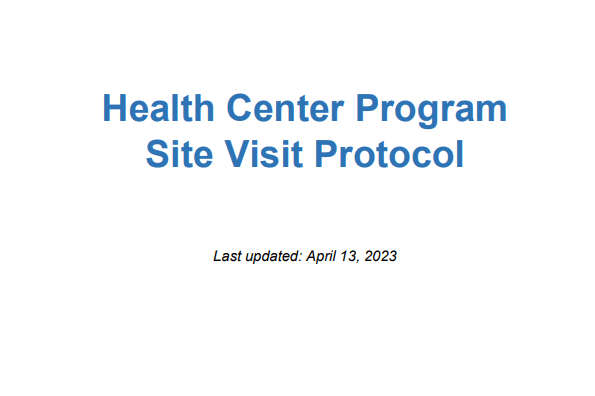 Health Center Program: Site Visit Protocol 2023 Update | Burrows Consulting